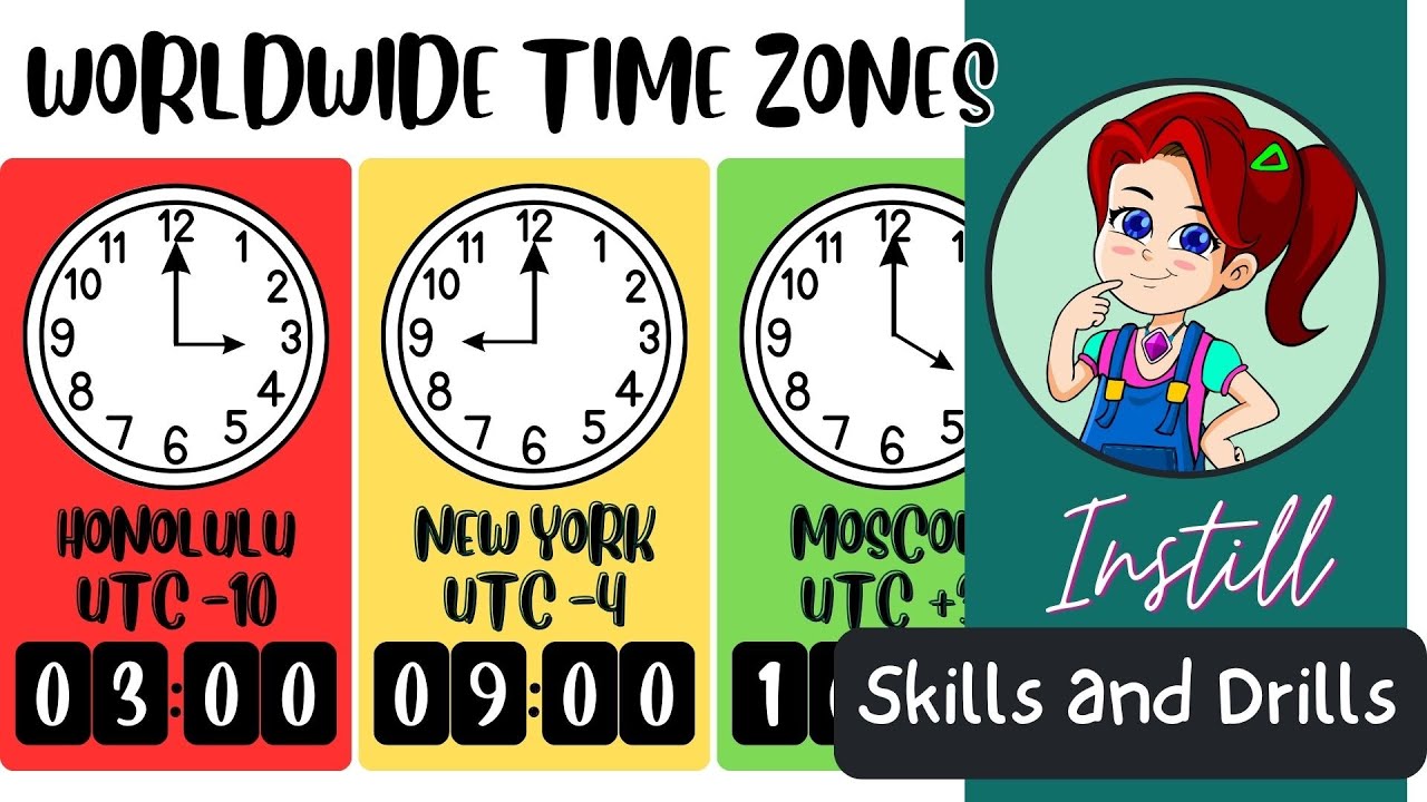 Time Zones | 12 Hour and 24 Hour Clocks - YouTube