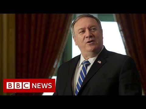 Pompeo makes unprecedented visit to Israeli settlement in West Bank - BBC News