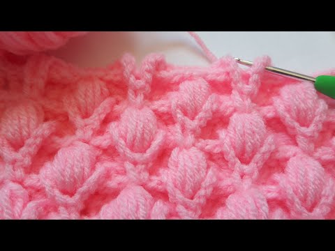 ÇOK KOLAY VE ÇOK GÜZEL BEBEK BATTANİYESİ/EASY BABY BLANKET/HOW TO MAKE CROCHET