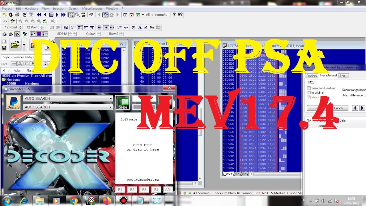 45)DTC OFF PSA MEV17.4 DTC OFF WINOLS, DTC OFF XDECODER10.5 تعلم إلغاء ...