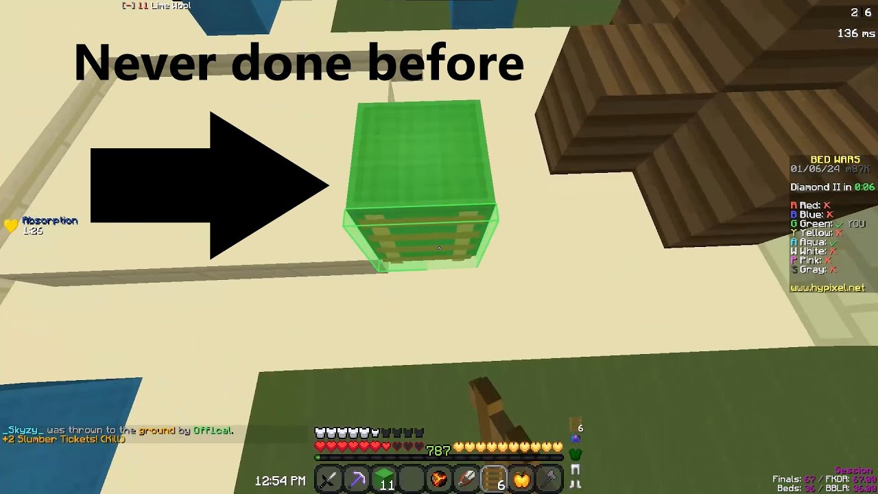 Obsidian team destruction (Bedwars) - YouTube