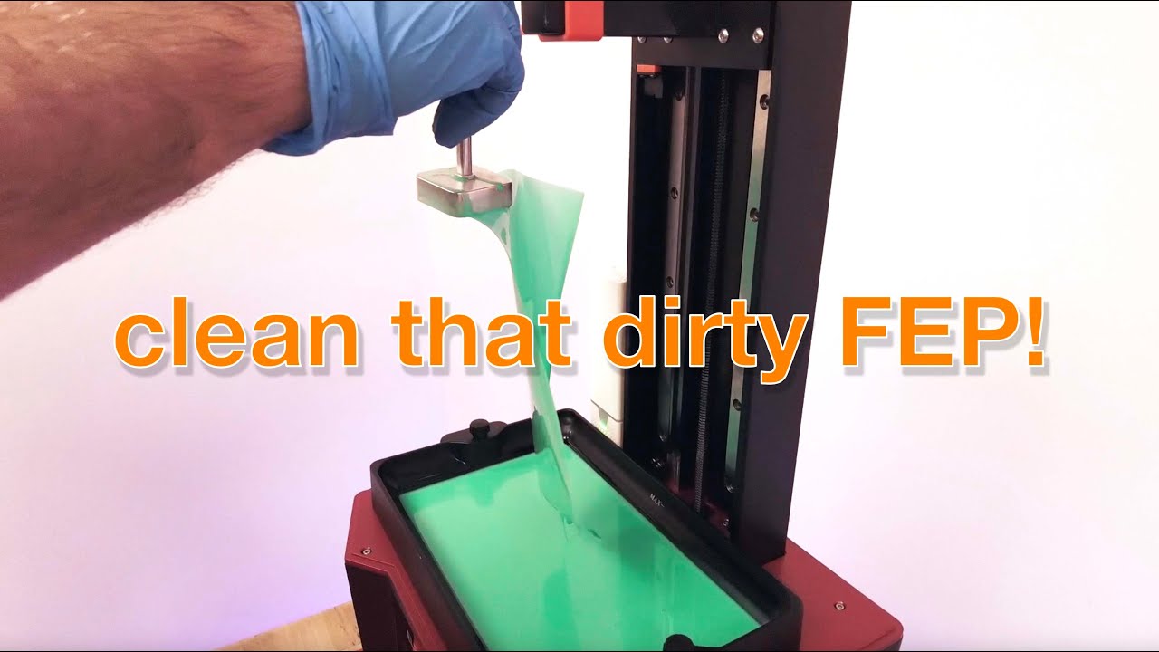 Best Process to Execute a FEP / Vat Clean on a Resin Printer - YouTube