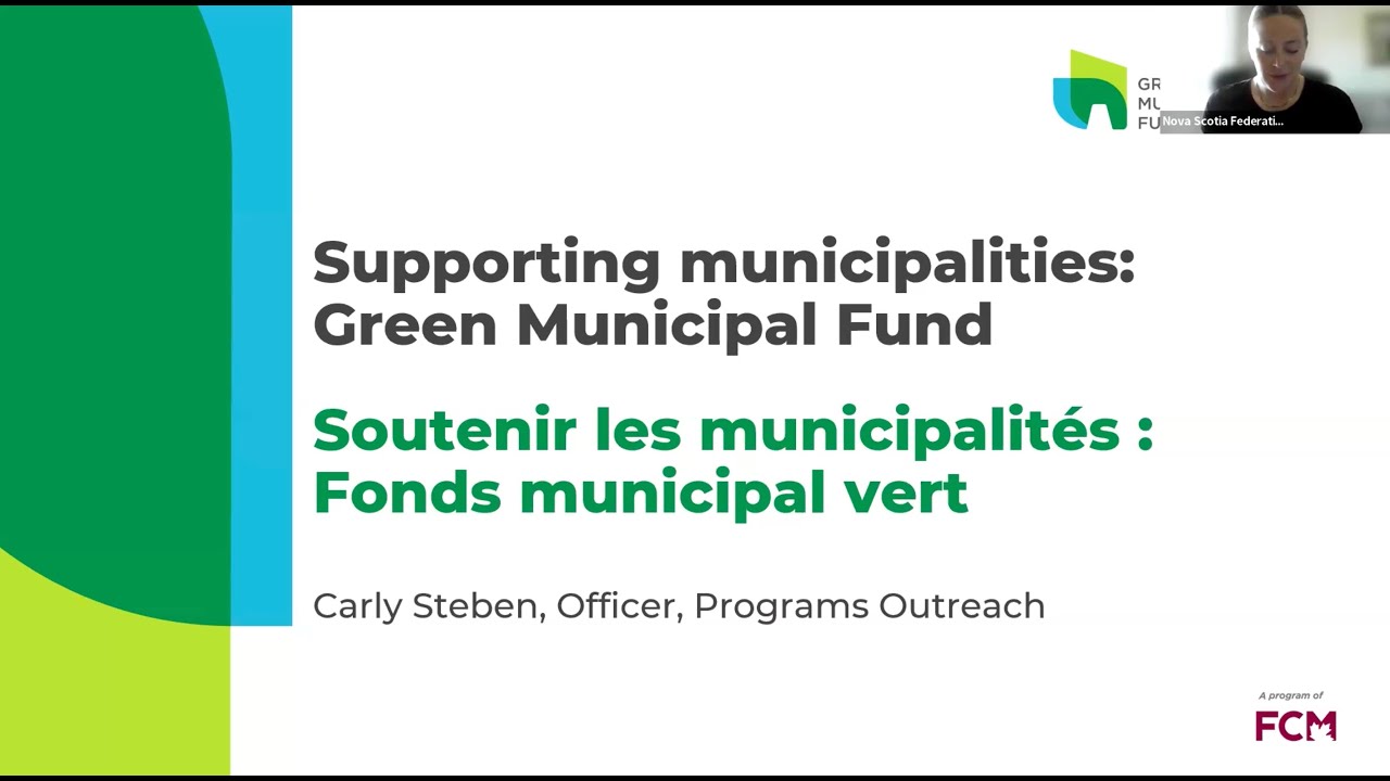 Green Municipal Fund (GMF) Info Session for Nova Scotia - YouTube