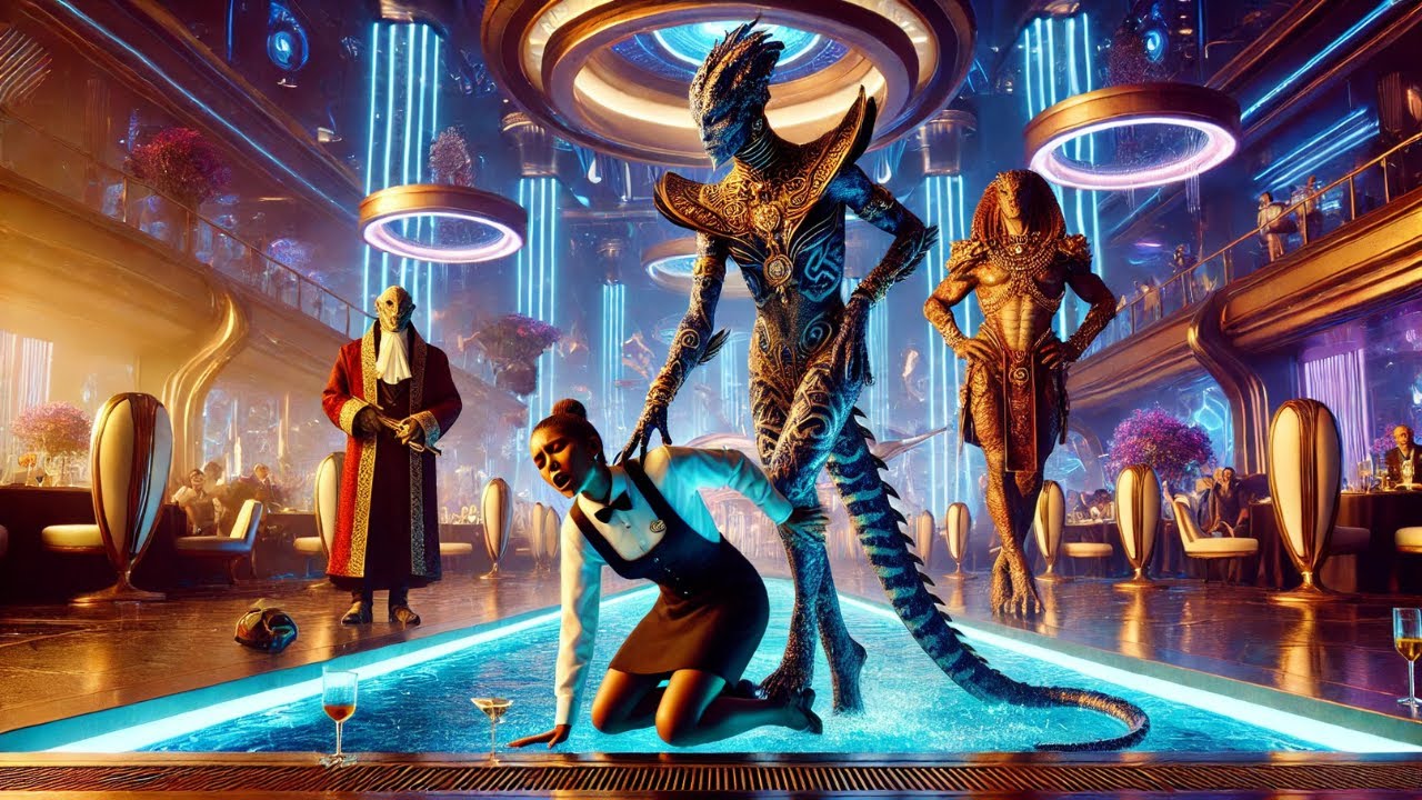 Human Waitress Pushed Into Swimming Pool, All Aliens Laughed, Until A ...
