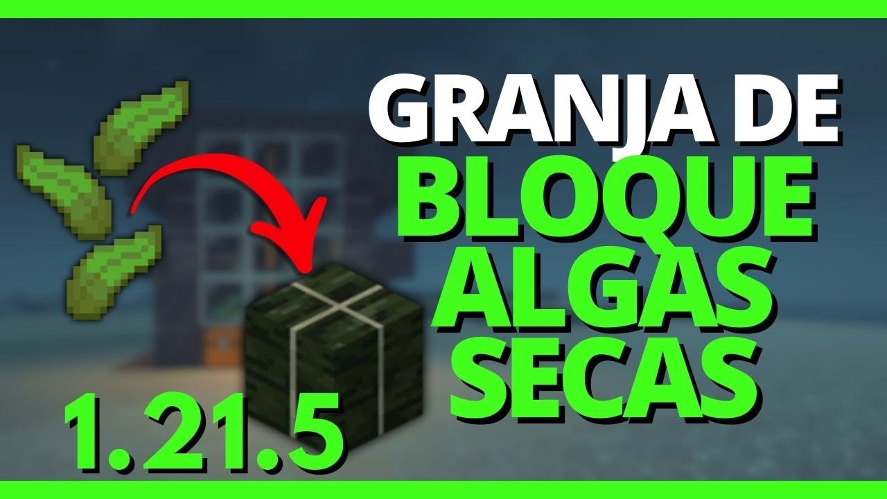 🔥 ¡Granja de BLOQUES DE ALGA en Minecraft 1.21.5! Combustible INFINITO ...
