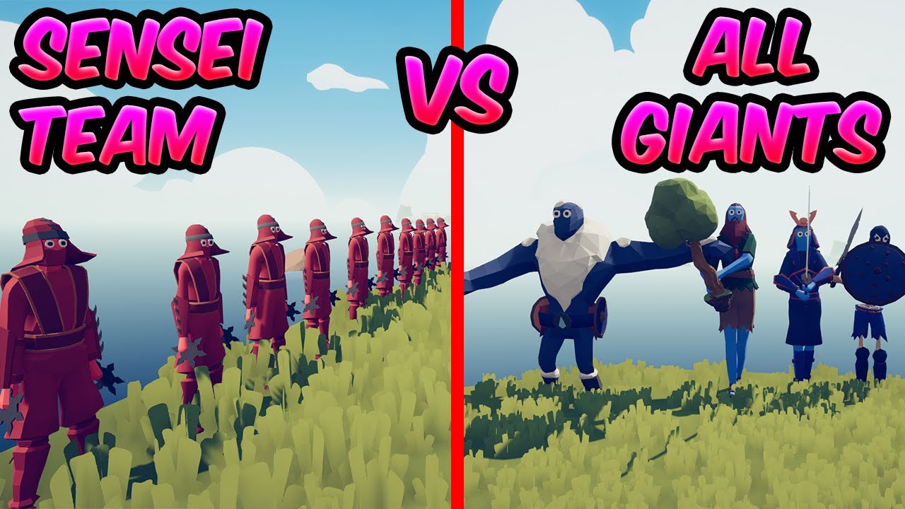 SENSEİ TEAM vs ALL GİANTS ⚔️ 😱😱 | TABS - Totally Accurate Battle ...