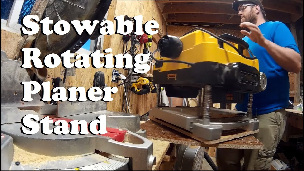 Rotating Stowable Planer Stand - YouTube