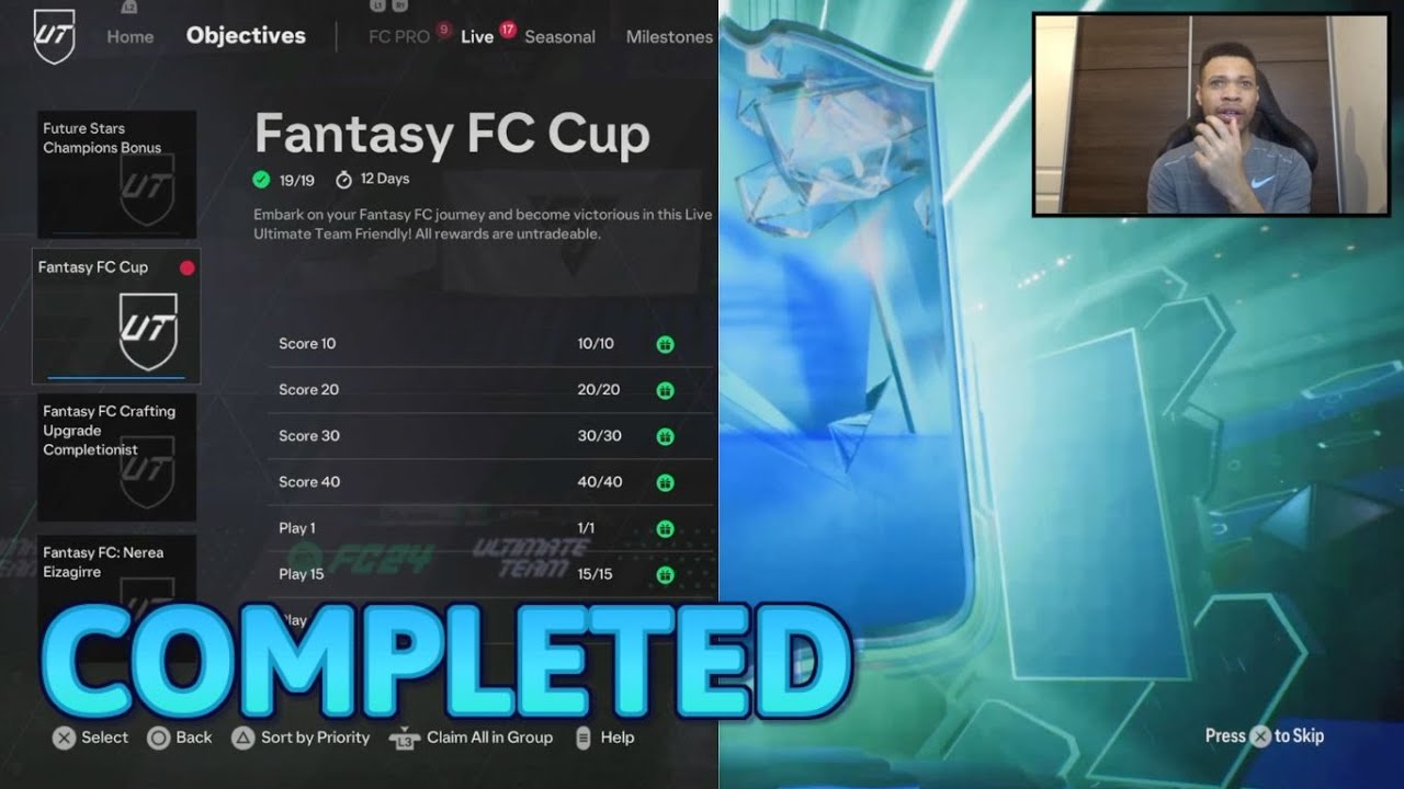 This is what i got from the Fantasy FC Cup Objective! EAFC 24 - YouTube