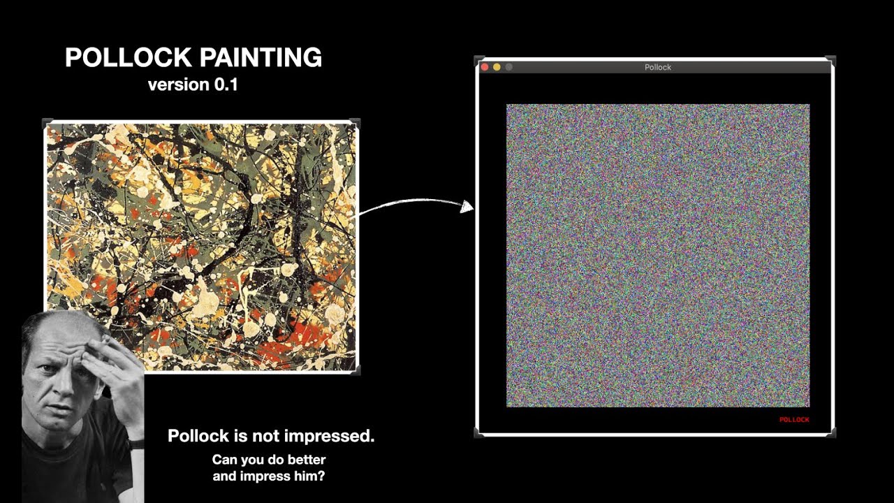 Draw a Pollock painting with the minilibX - YouTube
