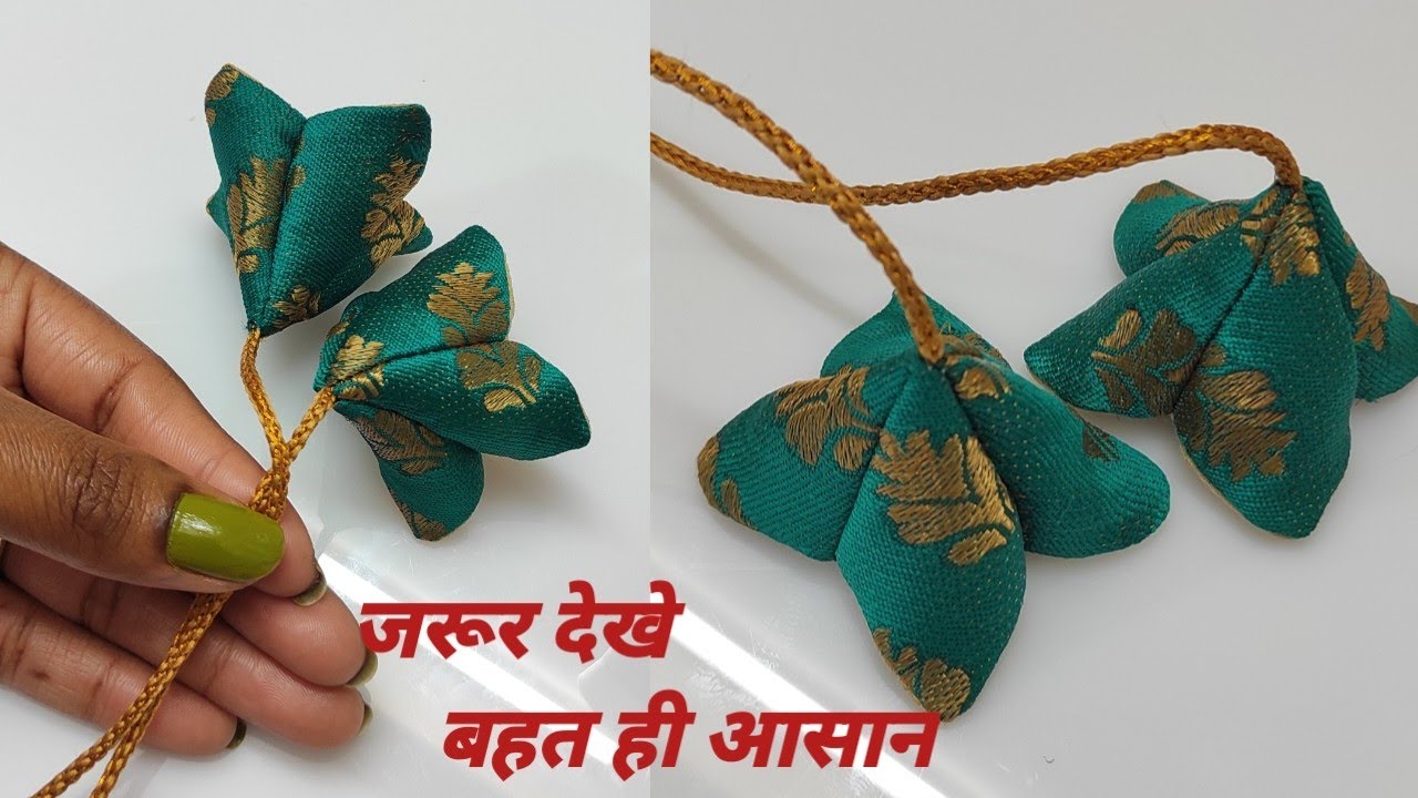 Blouse Back Latkan Design|| How to Make Blouse Latkan with Clothes ...