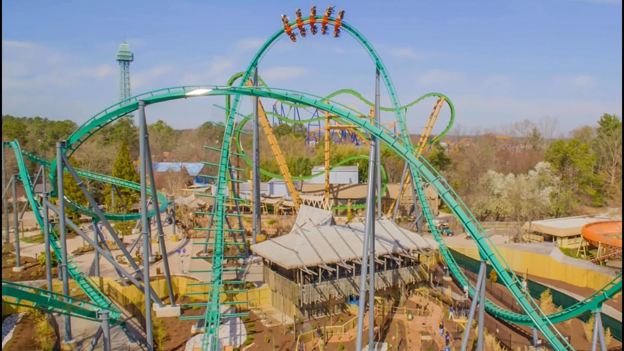 Record-Setting Rapterra roller coaster NOW OPEN at Kings Dominion - YouTube