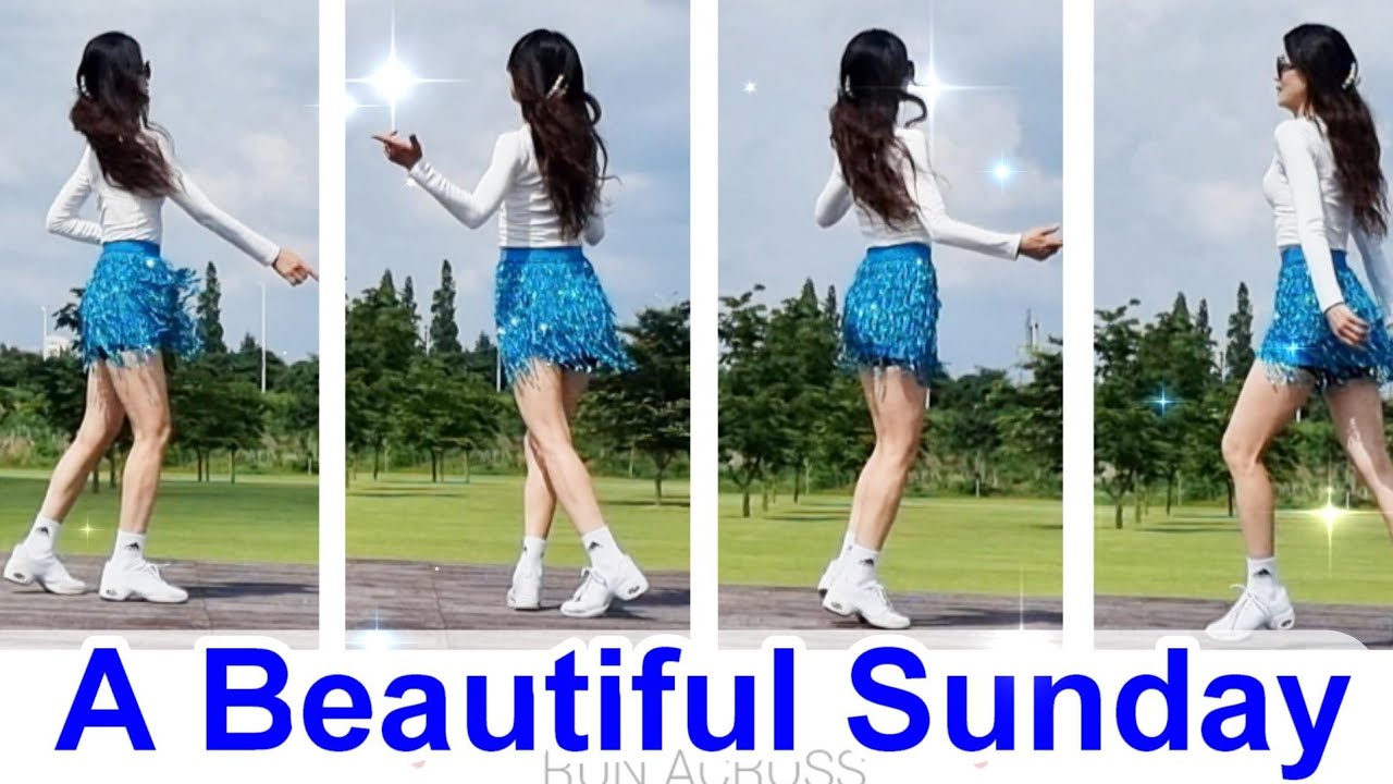 A Beautiful Sunday Linedance - YouTube