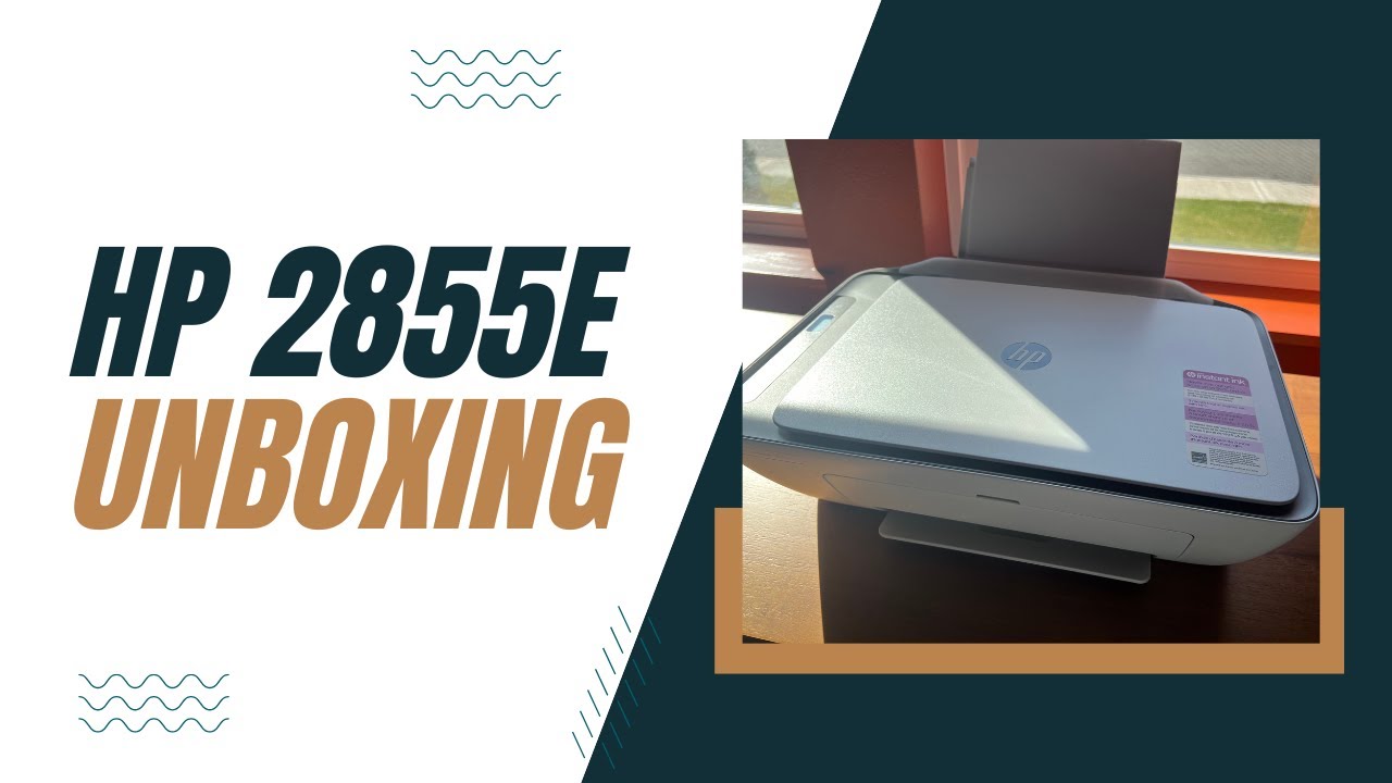 HP DeskJet 2855e Printer Unboxing and Setup - YouTube