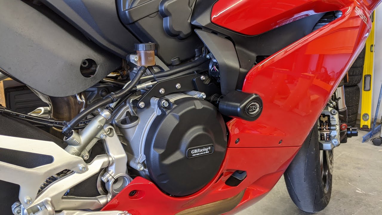 GBRacing engine cover install on a Ducati 959 Panigale - YouTube
