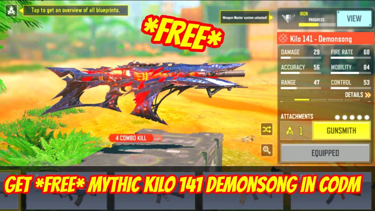 *FREE* Mythic Kilo 141 Demonsong in CODM - YouTube