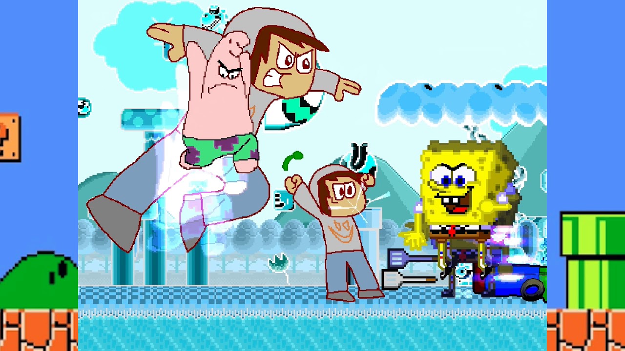 M.U.G.E.N Spongebob and Patrick VS Daniel and Crow - YouTube