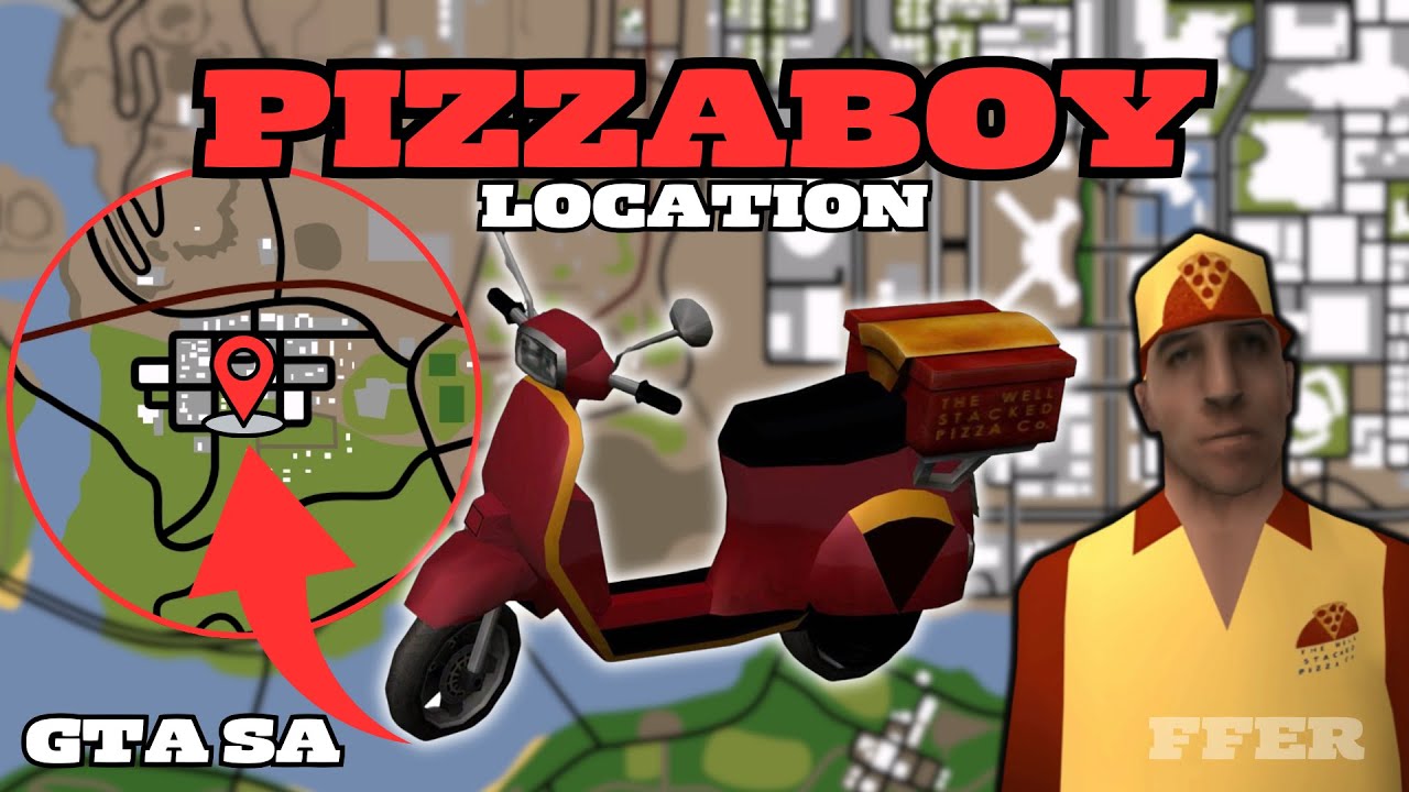SANGAT LANGKA, 5 LOKASI MOTOR PENGANTAR PIZZA DI GTA SAN ANDREAS - YouTube