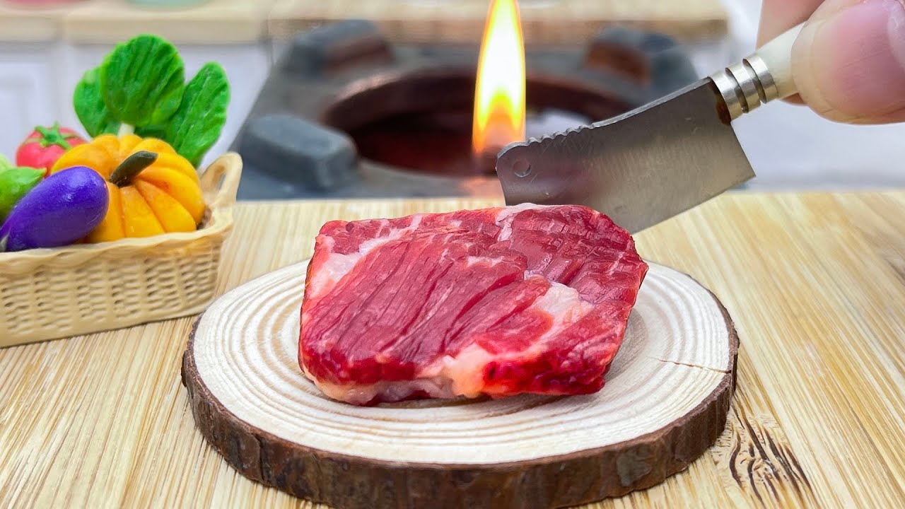 Amazing Miniature Beef Steak Recipe - Delicious Miniature Cooking ...