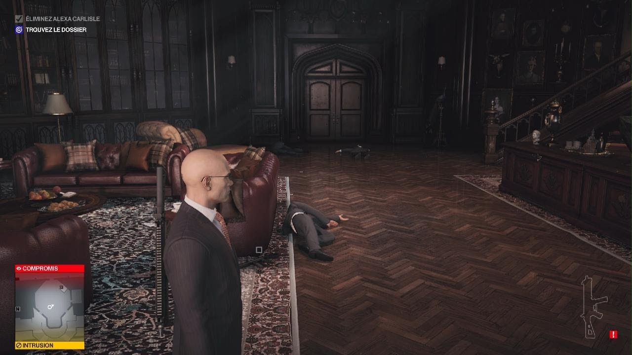 HITMAN 3 le coffre secret du manoir avec le code - YouTube