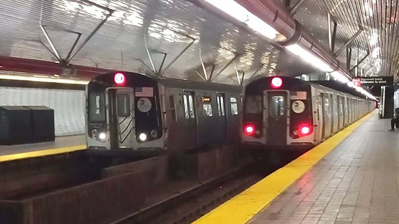 IND 63rd Street Line: E, F and R Trains at Roosevelt Island (R160 ...