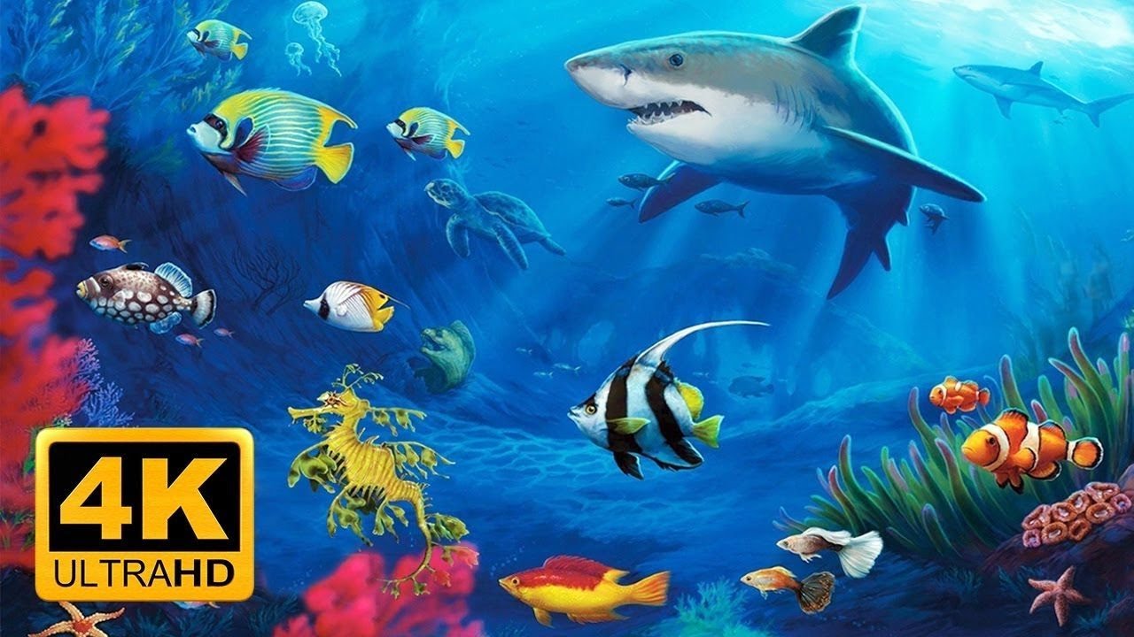 Beautiful CORAL Reef FISH, Relaxing Ocean Fish, & Stunning Aquarium ...