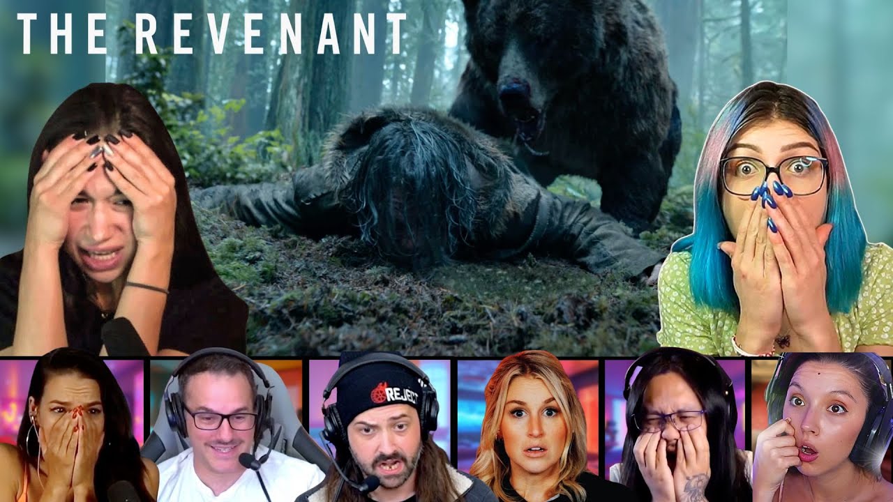 TOP "BEAR ATTACK" REACTIONS! *THE REVENANT (2015)* MOVIE REACTION ...