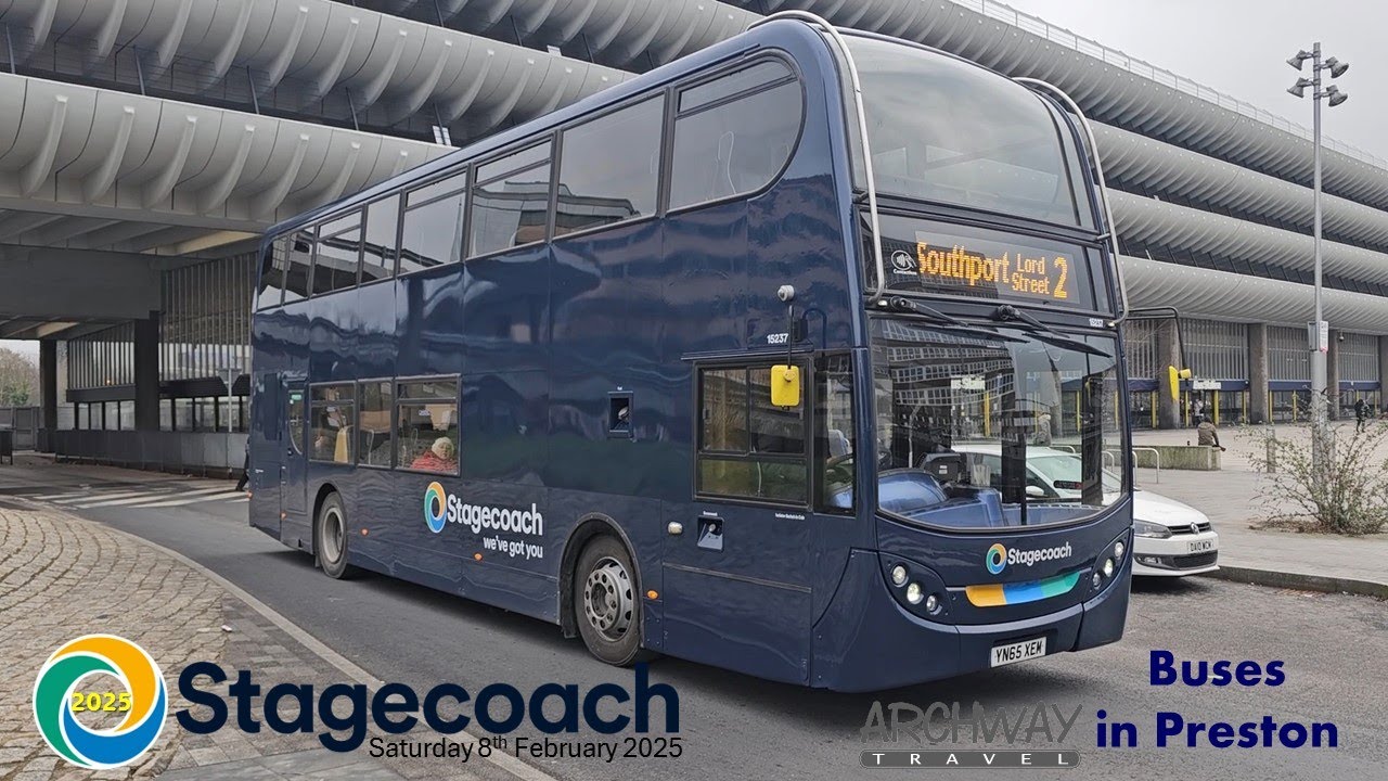 Stagecoach and Archway buses in Preston City Centre on Saturday 8th ...