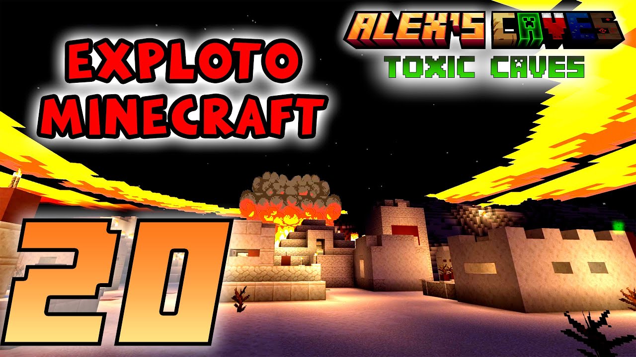Bomba NUCLEAR en las TOXIC CAVES en Minecraft Survival 1.20.1 con el ...