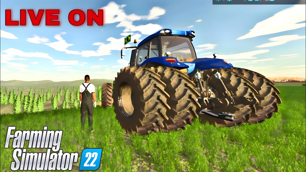 LIVE ON NA LIDA PREPARAÇAO DO SOLO PRA PLANTAÇA FARMING SIMULATOR 22 ...