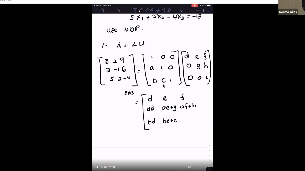 Doolittle method - YouTube