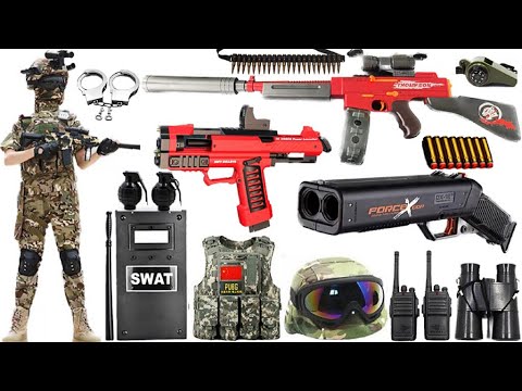 Special police weapon toy set unboxing, Thomson submachine gun, S686 ...