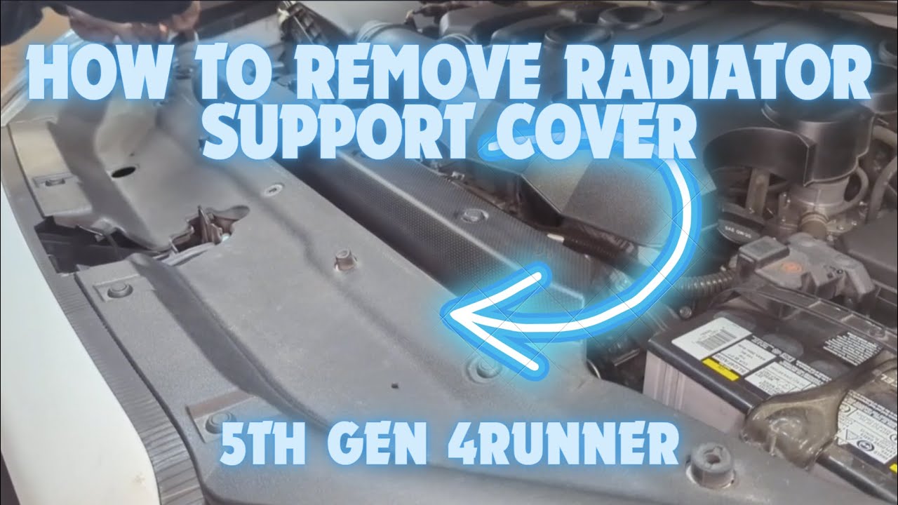 EASY DIY Maintenance | How to Remove and Replace Radiator Support Cover ...