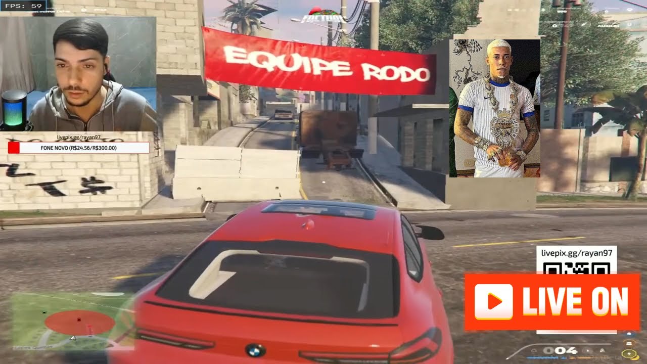 LIVE ON RAYAN GAMER JOGANDO GTA RP FIVEM AO VIVO FACTUAL RJ - ryzen ...