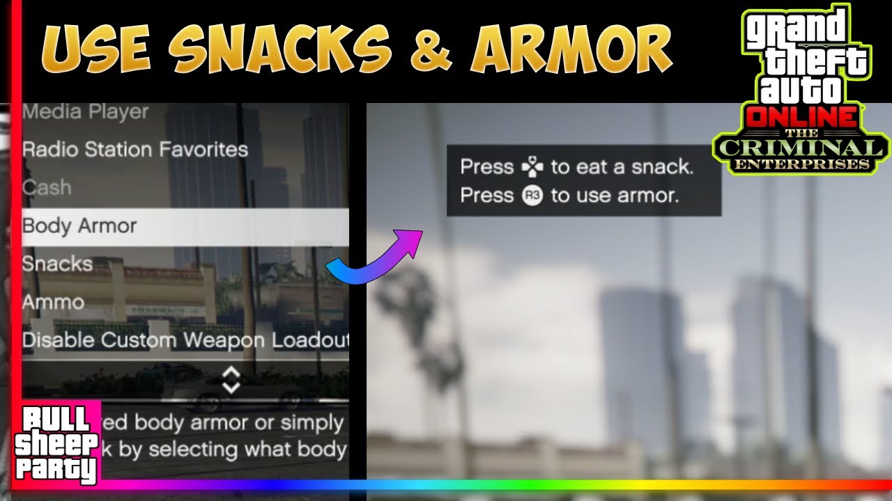 HOW TO EAT SNACKS IN GTA ONLINE FROM NOW ON | The Criminal Enterprises ...