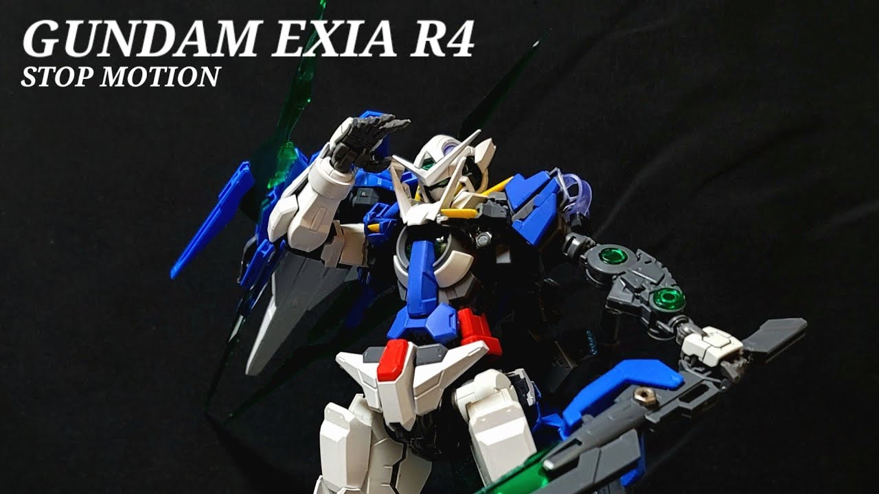 플래그 파이터에서 건담 마이스터로- 건담 엑시아 R4 스톱모션/ Gundam Exia R4 Stop Motion - YouTube