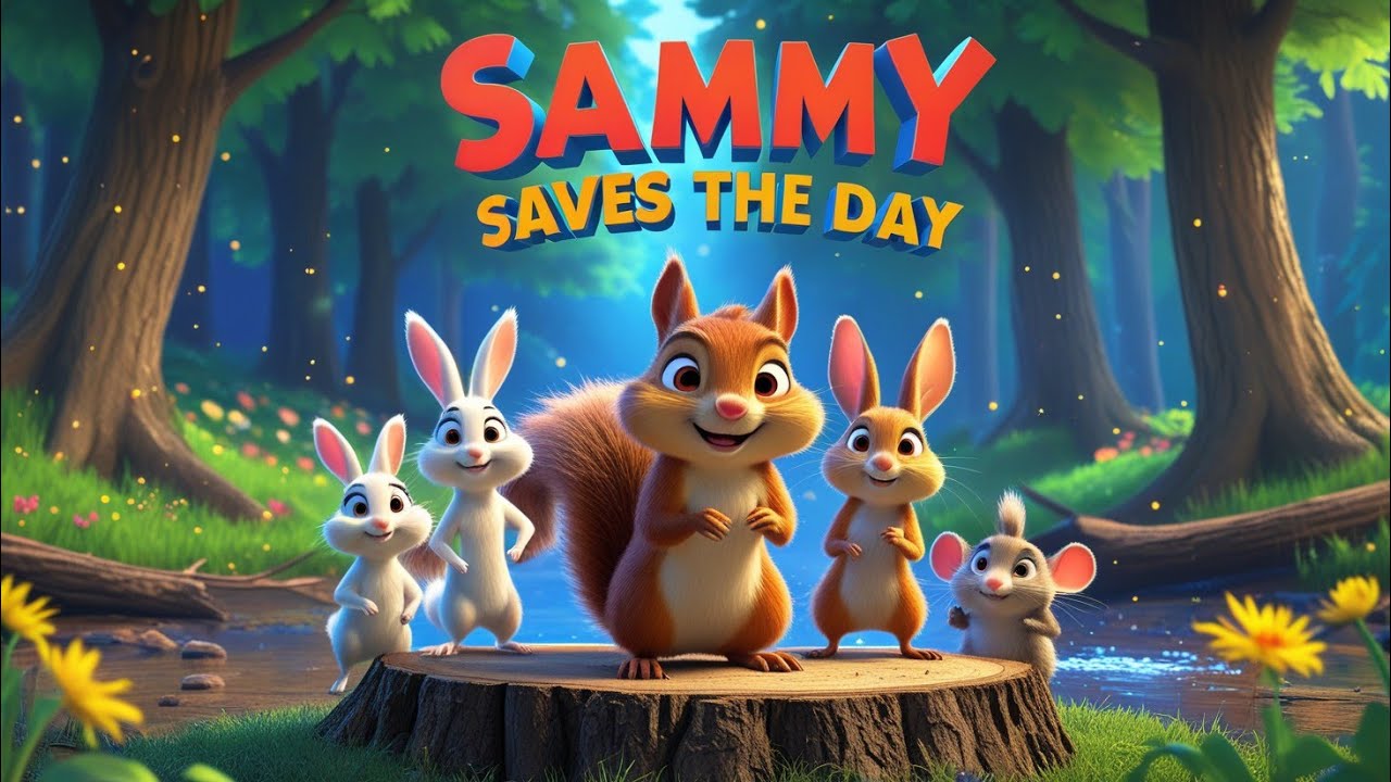 Sammy the Squirrel’s: Brave Rescue | Story for Kids | Teamwork ...