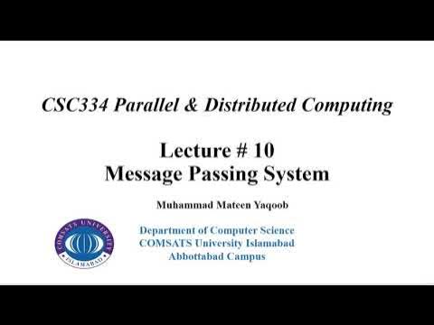 How Message Passing System works? |Lecture 10| Parallel & Distributed ...