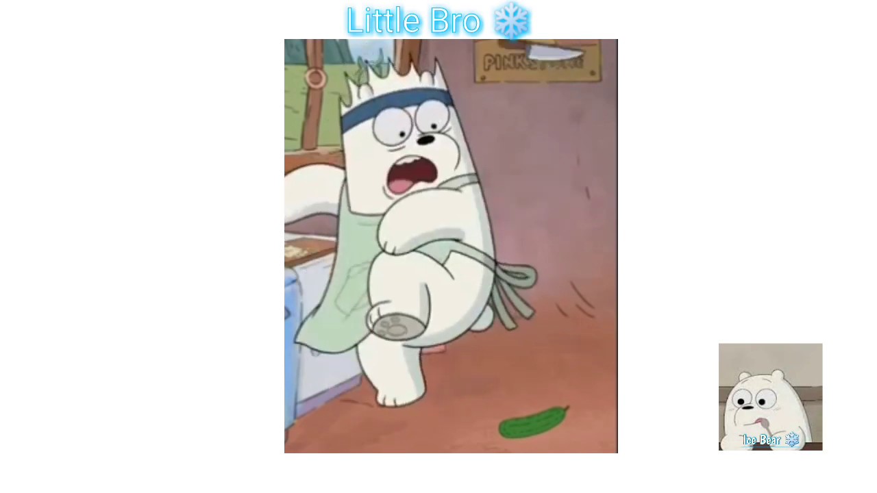 Ice bear ️ [ Little Bro ️ ] Scare cuboys (cucumber) Funiest Reaction ...