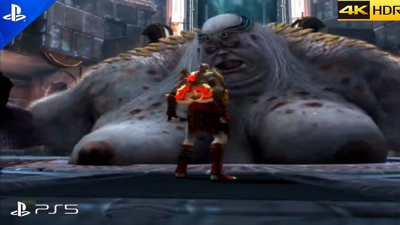 God of War 2 Remastered (PS5) - Clotho Boss Fight (4K 60FPS) - YouTube
