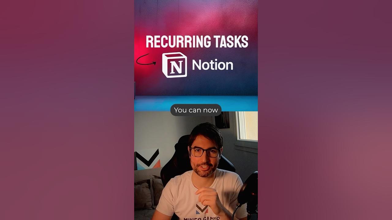 Recurring Tasks arrived in Notion! - YouTube