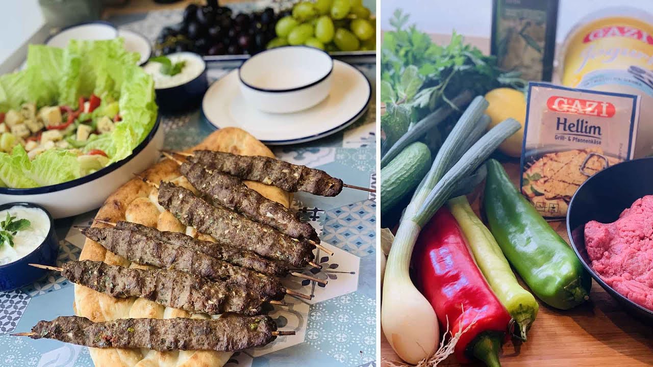 Repas turc facile, Kofte, Pain Pide, Salade turque -Çoban salatası ...