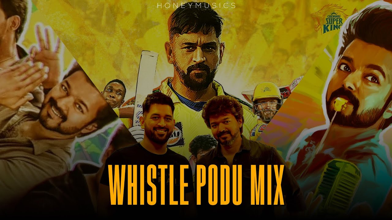 Whistle Podu 4K Remix Video | CSK | Thalapathy Vijay | Sujay Aniruth ...