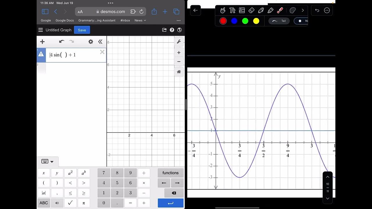 How To Use DESMOS to find graph equation - YouTube