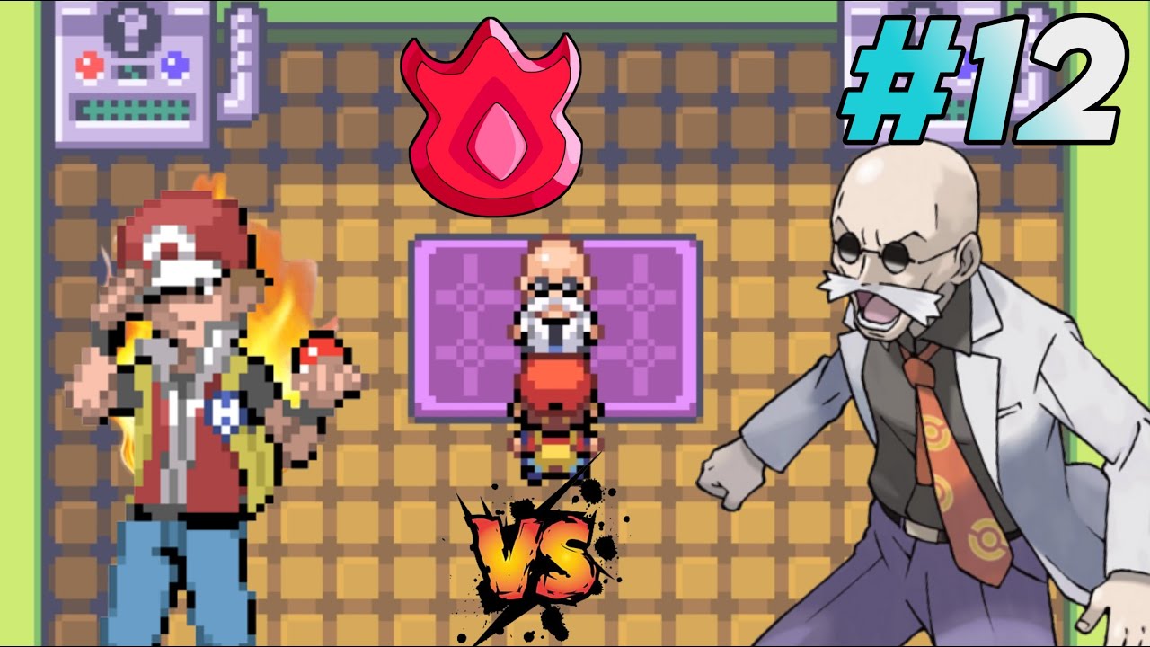 POKEMON FIRERED PART 12 VOLCANO BADGE - YouTube