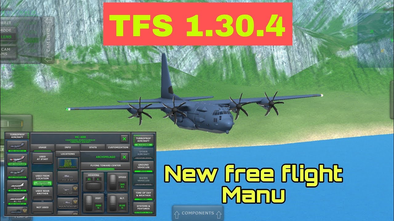 Turboprop flight simulator 1.30.4 update | New free flight Manu - YouTube