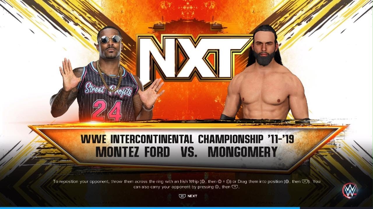 WWE 2K23 Montez Ford vs Montgomery - YouTube