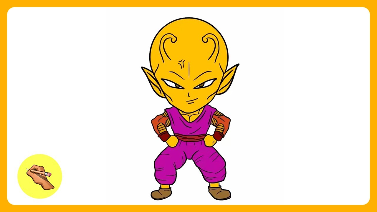 How to Draw Orange Piccolo Dragon Ball Z - YouTube