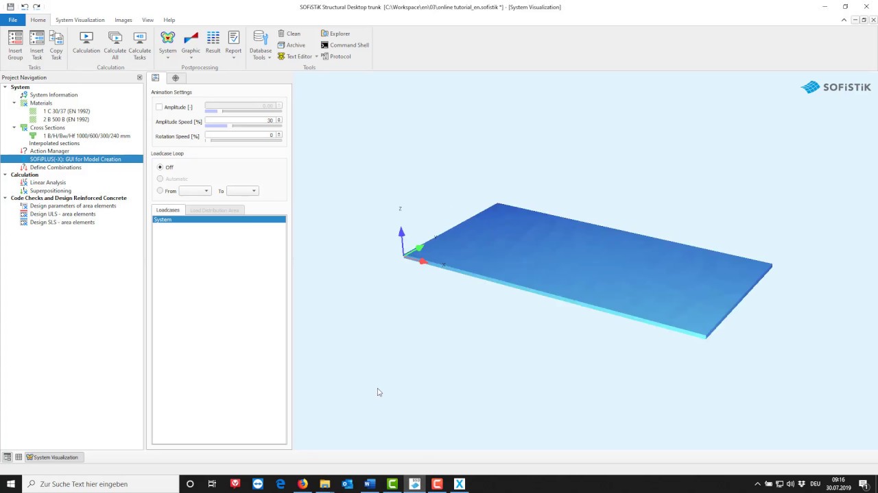 SOFiSTiK | 2020 - Graphical Input of System and Loads in SOFiPLUS(-X) (03) - YouTube