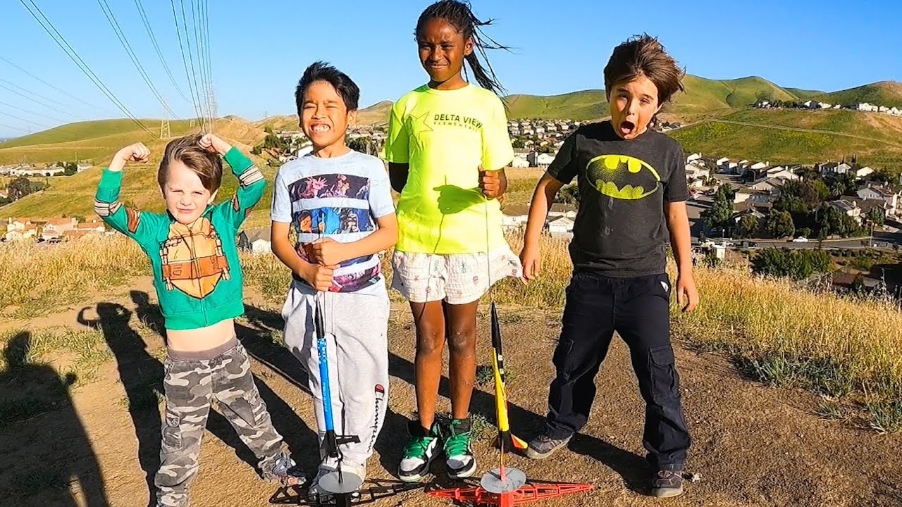 The Rocket Kids! 2 Days of building and shooting Model Rockets - YouTube