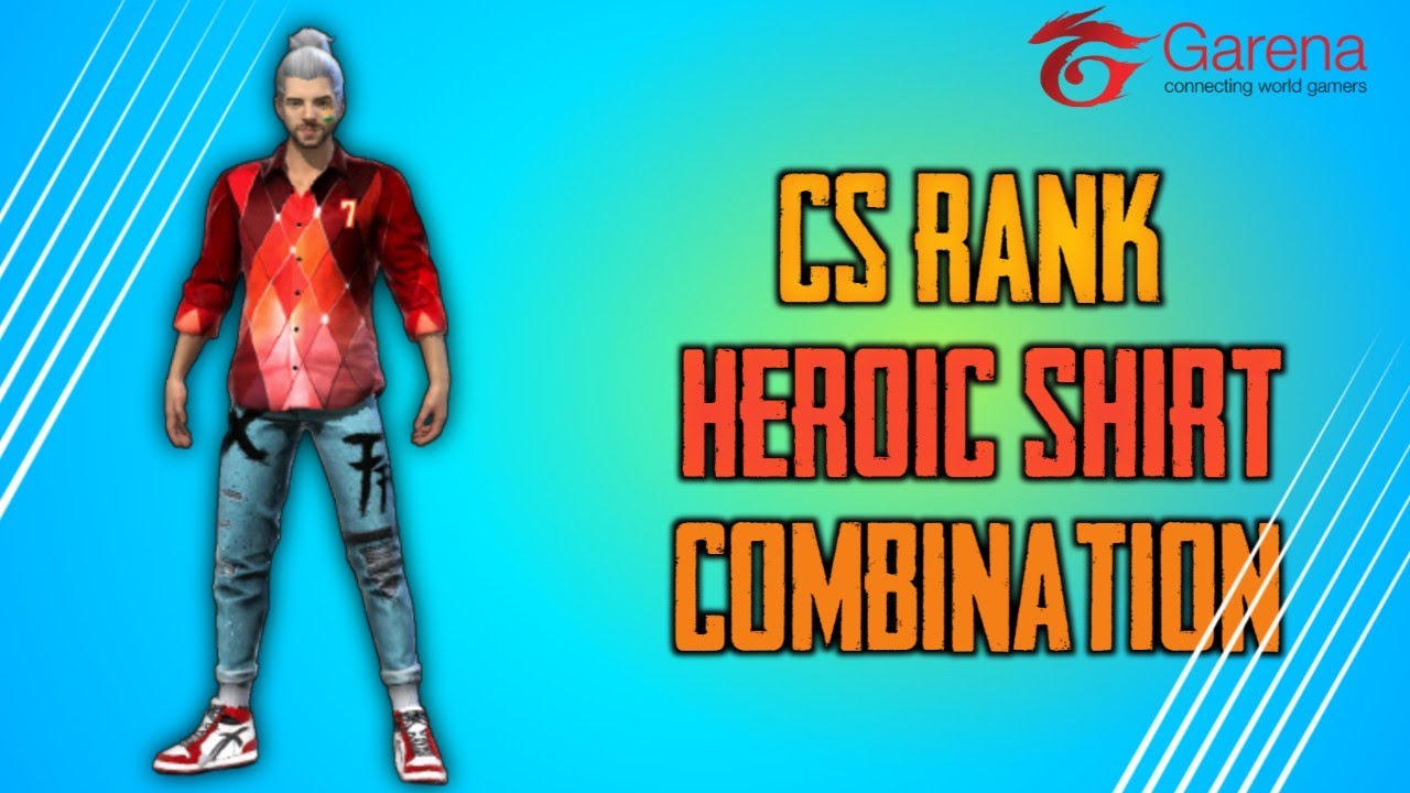 #10 Pro Player Dress Combination Using CS Rank Shirt | Garena Free Fire ...